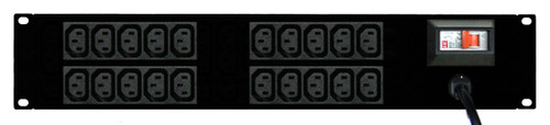20x IEC C13 Outlets | 19'' 2RU Horizontal PDU/Power Strip
