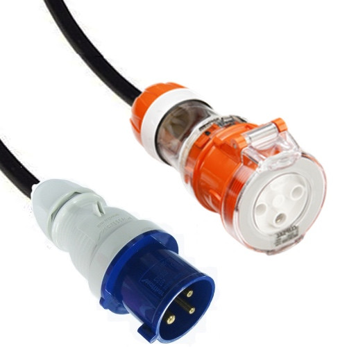 Custom Power Cable: IEC (60309) 32A > Captive (AS3123) 32A | RackLink