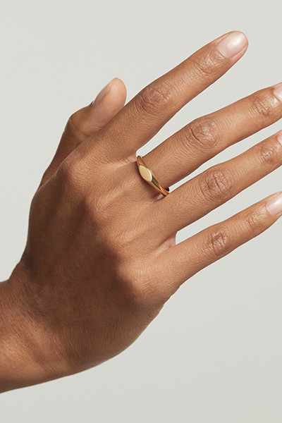PDPAOLA Duke Stamp Gold Ring | Bijoux Collection