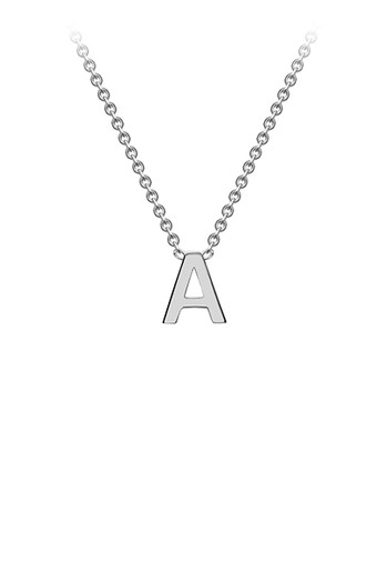 Shop Sonne Fine 9K Solid White Gold Letters Necklaces (all options ...