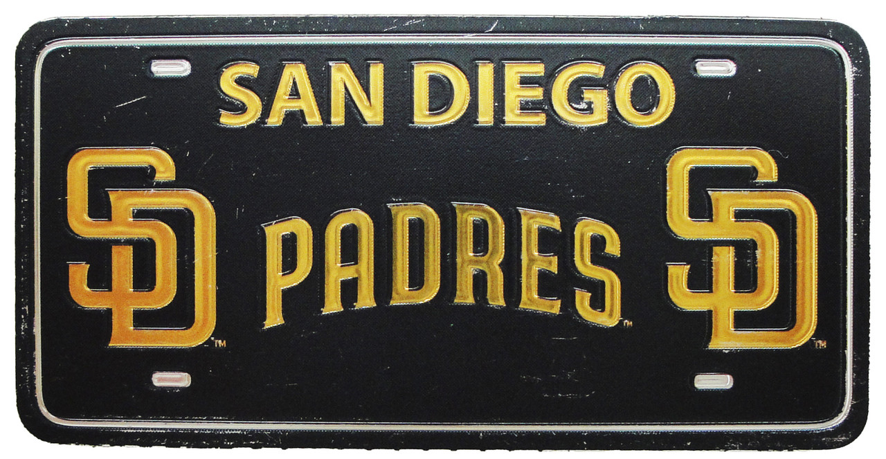 San Diego Padres Foil License Plate Magnet