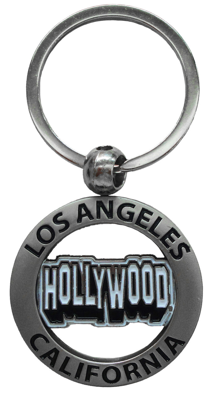 Hollywood Cutout Words Keychain