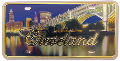CLEVELAND FOIL MAGNET LICENSE Plate for Evening and Bridge - Happy ...
