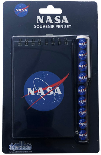 NASA Notebook and Pen Set with Classic Meatball Logo - Happy Travelers