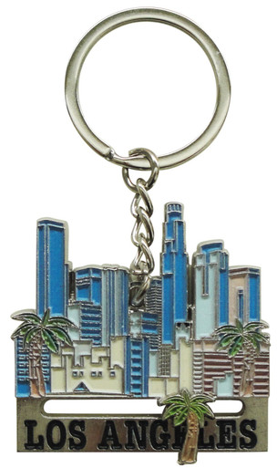 LA Skyline & Palm Sliding Keyring - Happy Travelers