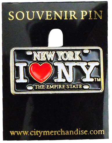 Black LAPD Pin License Plate ILNY - Happy Travelers