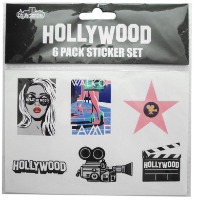 Hollywood 6-Pack Stickers