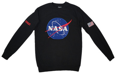 NASA Crewneck Sweatshirt with Meatball and Flag
