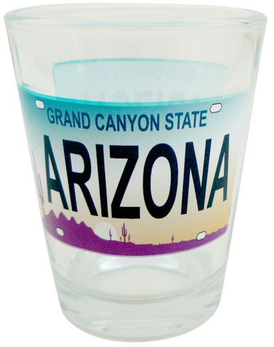 Arizona Shot Glass License Plate