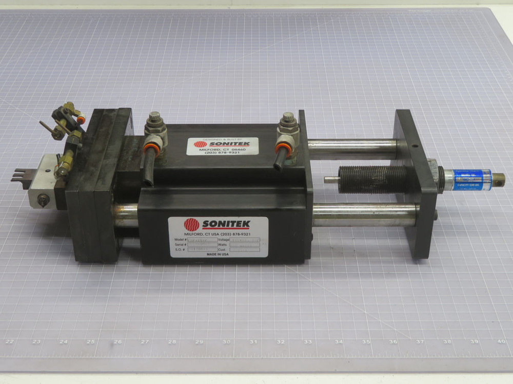 Used SONITEK THRUSTER PNEUMATIC LINEAR SLIDE T247394 surplus at a great ...