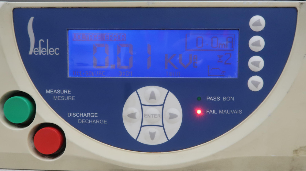Used SEFELEC DXS506 DIELECTRIC STRENGTH HIPOT MEGOHMMETER surplus at a ...