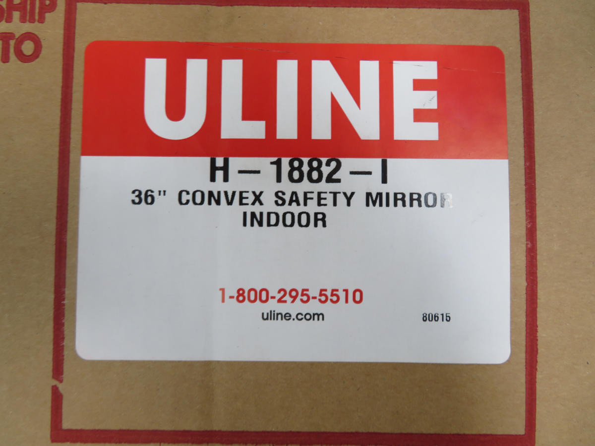 New ULINE H-1882-I CONVEX SAFETY MIRROR INDOOR 36 INCH T201147 surplus ...
