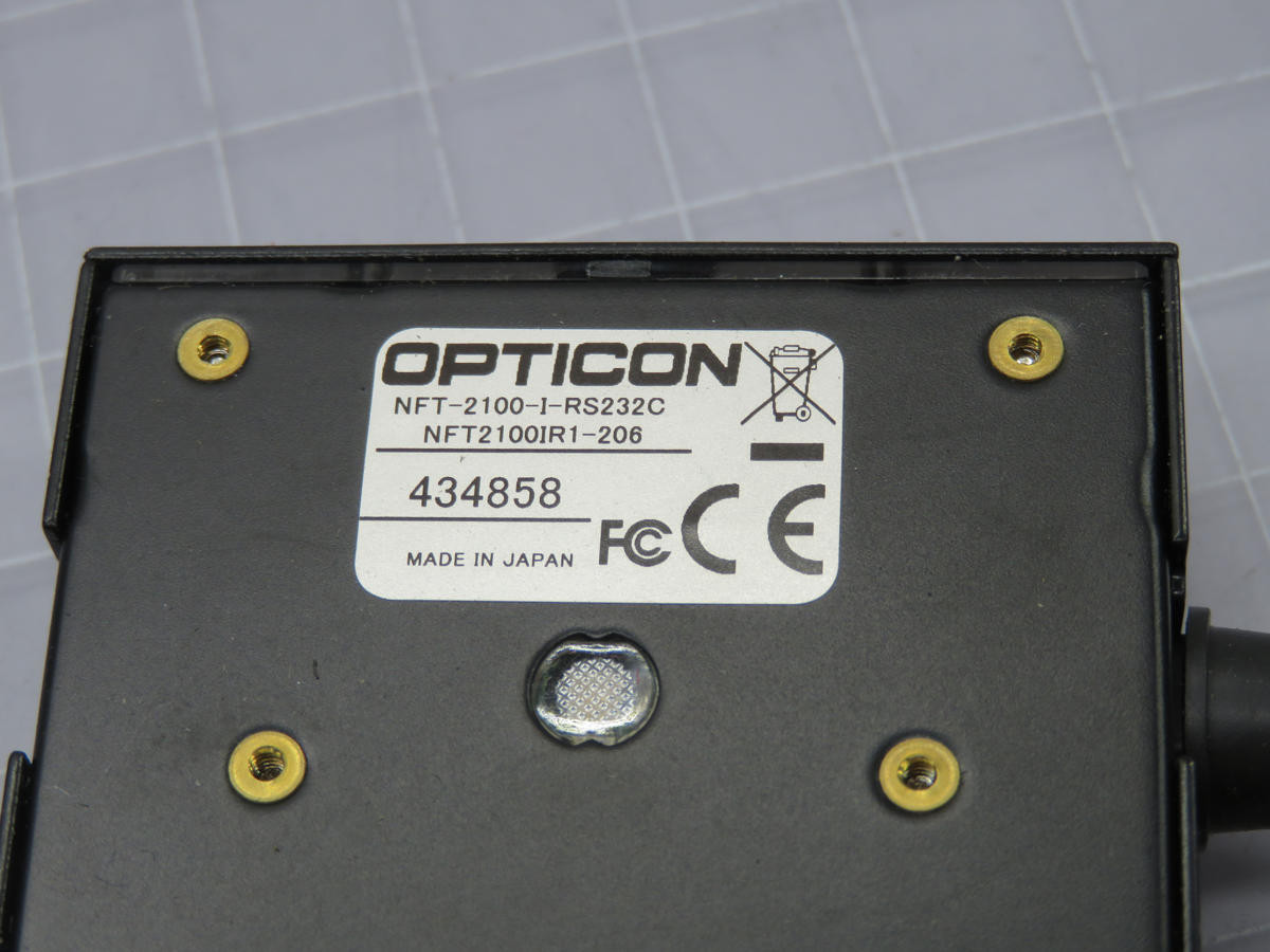 Opticon NFT 2100-I RS232C Bar Code Scanner Model T215368