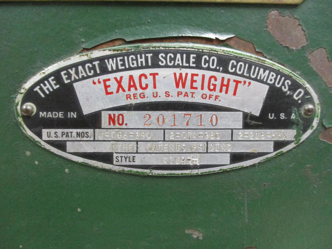 Exact Weight 201710 Vintage Scale Shadowgraph - Buy Today