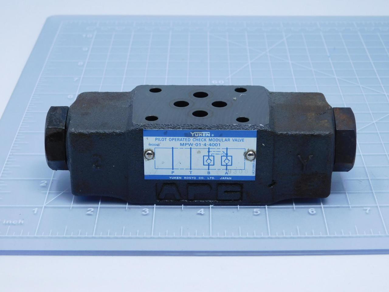 Yuken MPW-01-4-4001 9308 Pilot Operated Check Modular Valve T130188 ...
