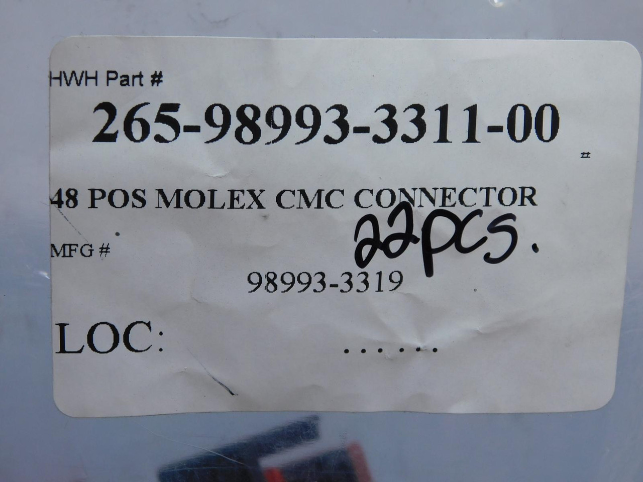 20 Molex 98993-3319 48 Pos CMC Connectors - Get Deal