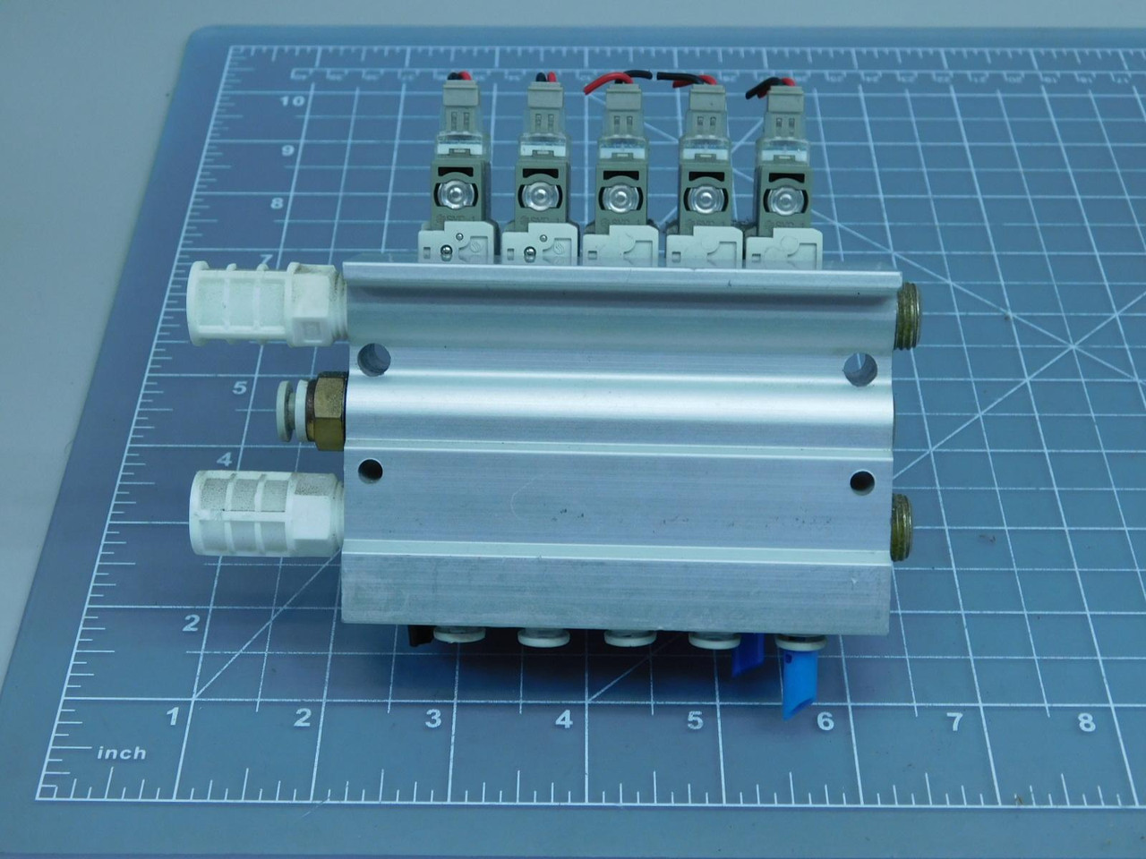 5 SMC SY5140-5LZ Solenoid Valves w/ Manifold - Shop Now