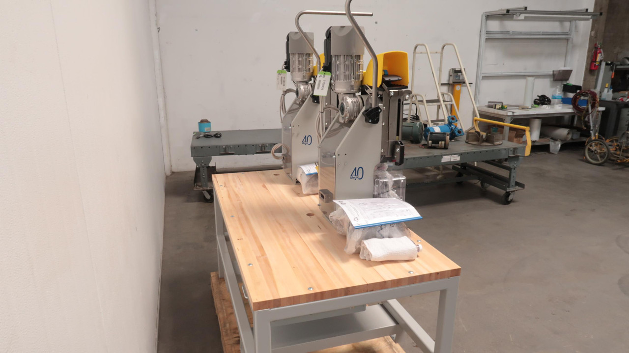 2 MECAL P107C MRS5158-JD Crimping Presses on Table