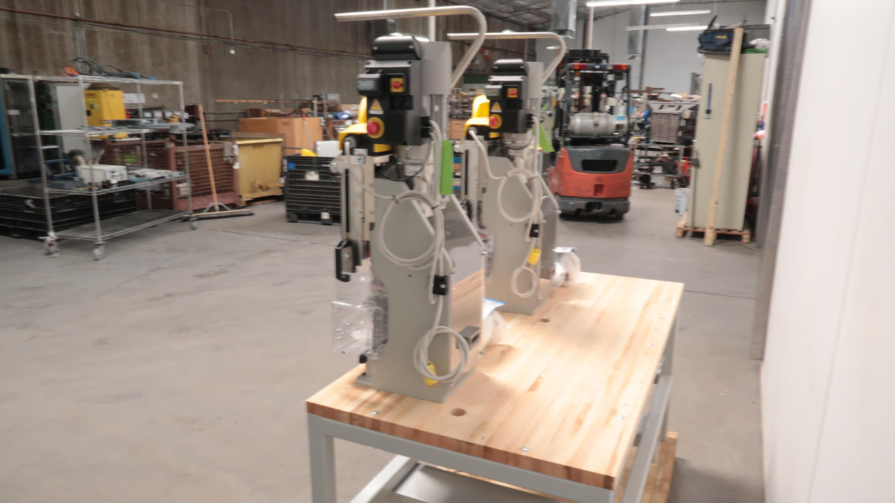 2 MECAL P107C MRS5158-JD Crimping Presses on Table