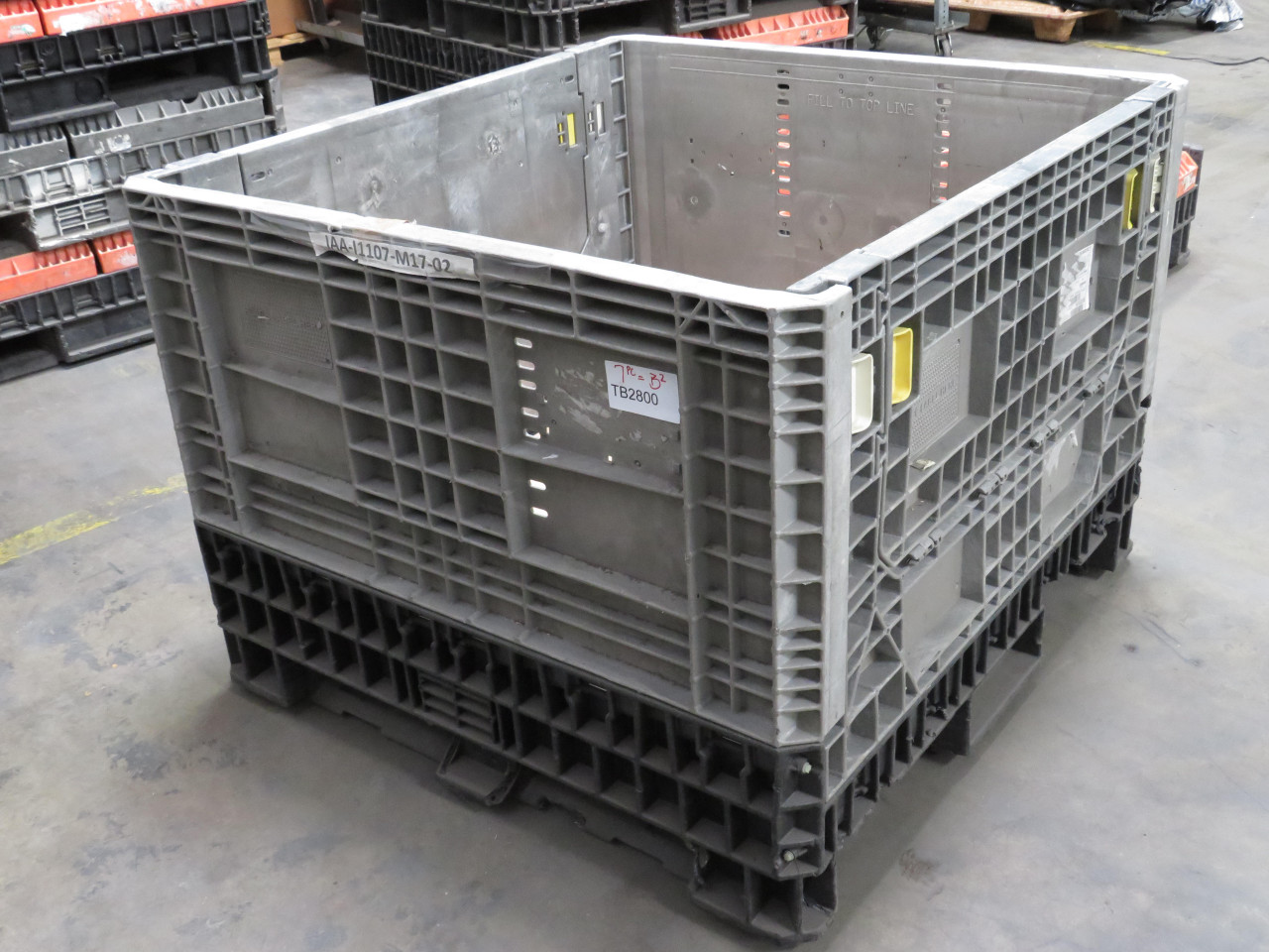 Ropak 45x48x34 Bulk Container Pallet Box Mixed Colors T167453 - OCO ...