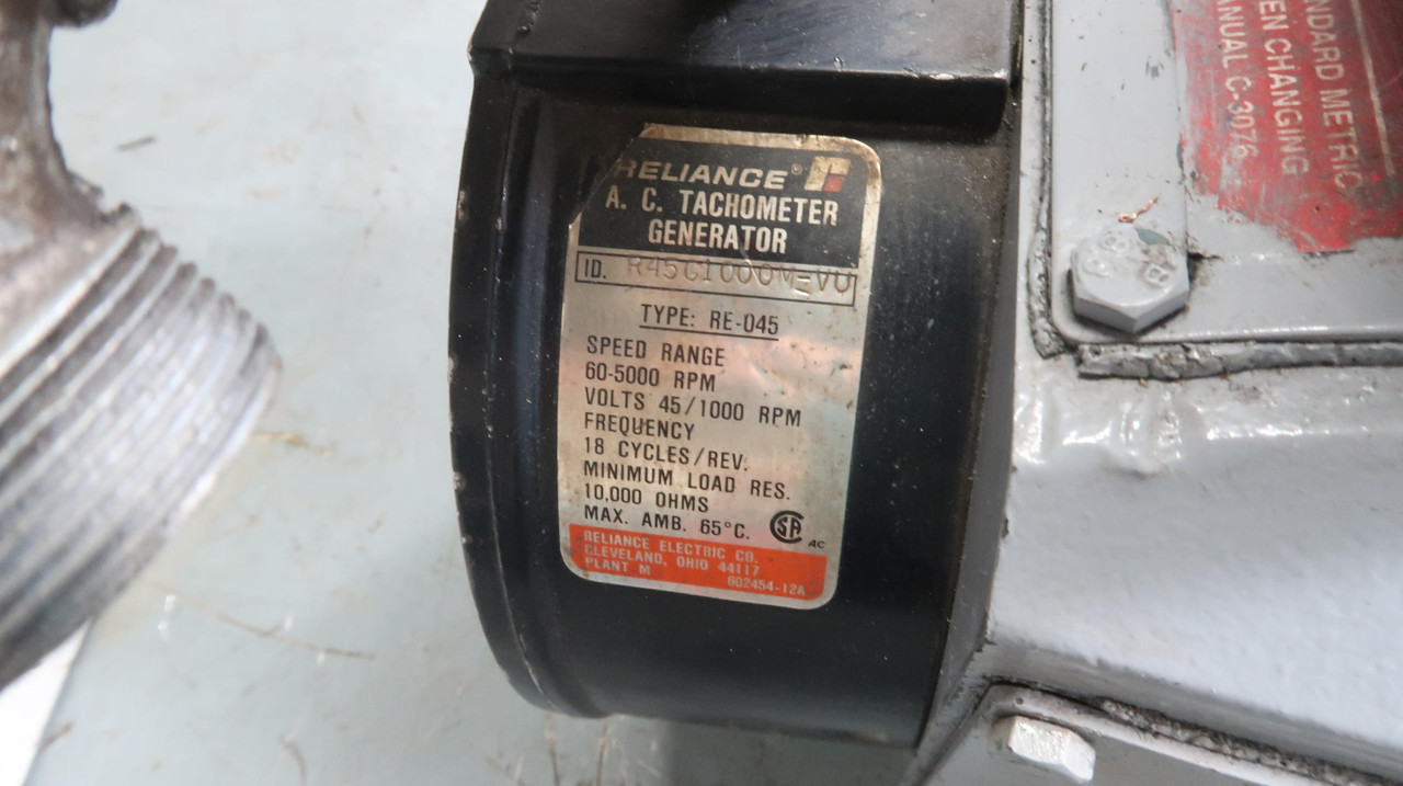 Reliance Electric DC1811ATC2 RPM III DC Motor Tachometer