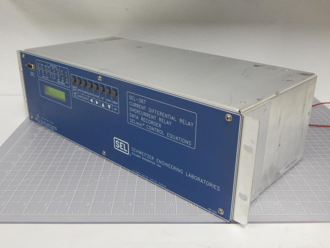 SEL-587Z SCHWEITZER ENGINEERING 0587Z0X225322XX DIFFERENTIAL RELAY