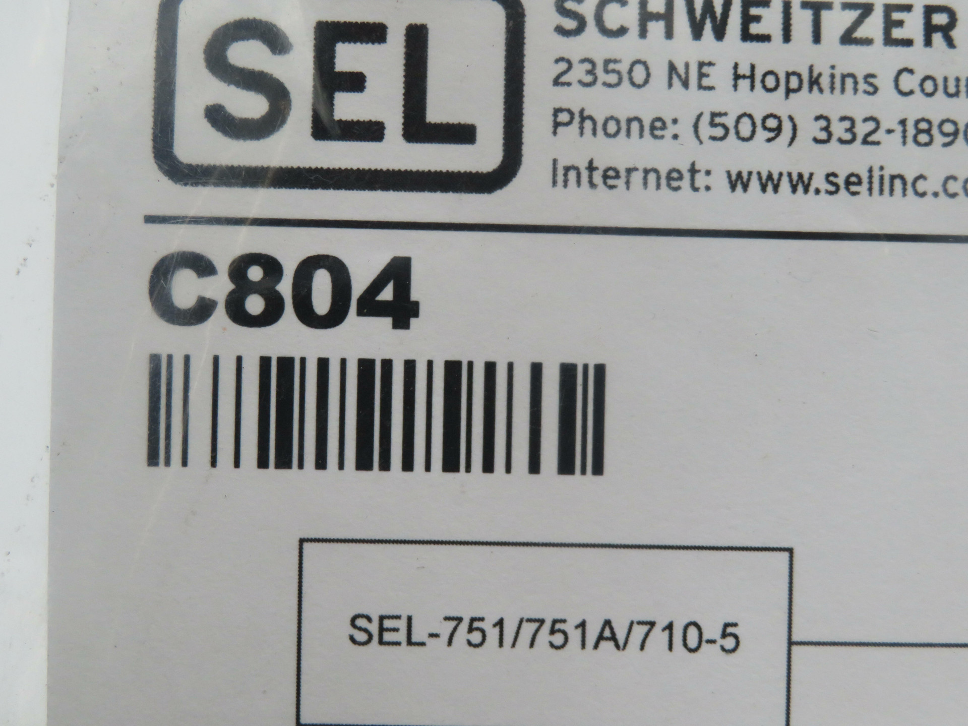 New SEL C804 SEL-751/751A710-5 CABLE T189807 surplus at a great price