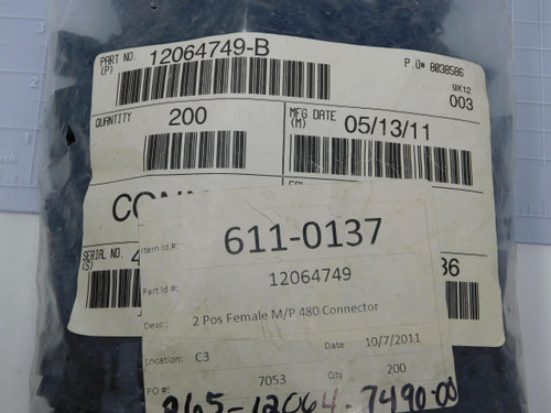 300 Delphi 12064749 2 Pos Female M/P 480 Connectors