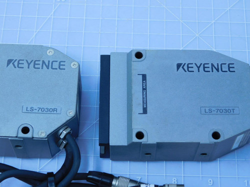 Pair of Keyence LS-7030R LS-7030T Sensor Heads - OCO Industrial