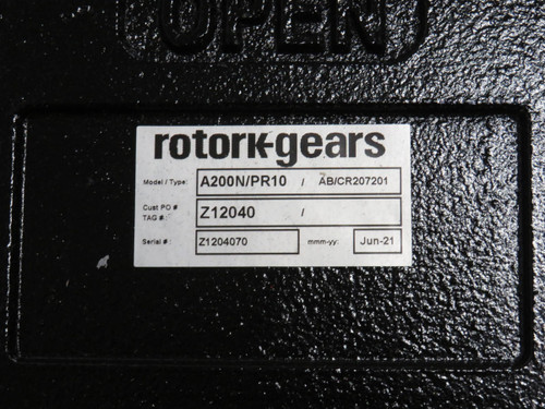 Rotork-Gears A200N/PR10 Motor Gear A 200 N/PR10 N RH
