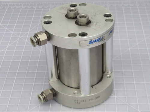Bimba Flat II Non-Rotating Compact Pneumatic Cylinder