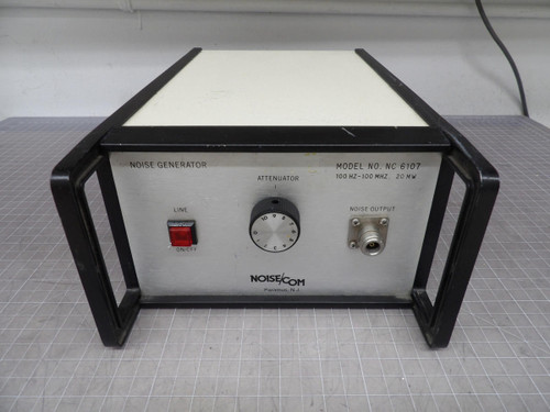 Used NOISE/COM NC6107 NOISE GENERATOR 100 HZ-100 MHZ, WHITE GAUSSIAN ...