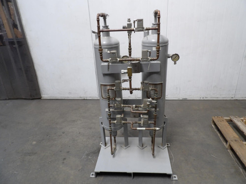 Used DUAL OXYGEN TANK 8 GALLONS FOR HIGH GRADE OXYGEN COMPRESSOR SYSTEM ...