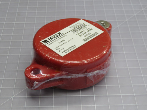 New BRADY 65560 GATE VALVE LOCKOUTS RED T235980 surplus at a great price