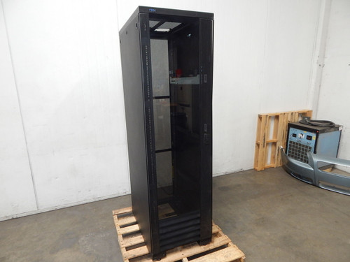 900 IBM 19" Instrumentation Cabinet / Rack 73" Ht Glass Front Dor