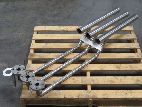 LARGE STAINLESS STEEL PIPE ASSEMBLY