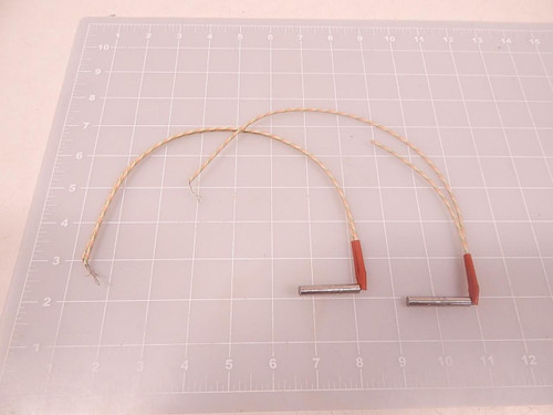 Lot of 2 Watlow Heating Element 120V 200 Watt Fire Rod T72450