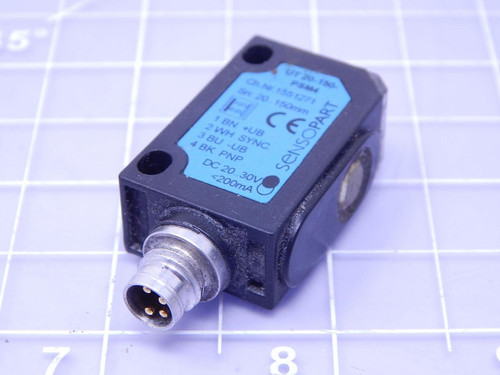 Used SENSOPART UT 20-150-PSM4 ULTRASONIC SENSOR T114211 surplus at a ...