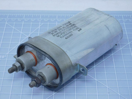 Used RONKEN 71C12206K80 CAPACITOR 30 IN-LB MAX TORQUE 20 MF 370 AC 60 ...