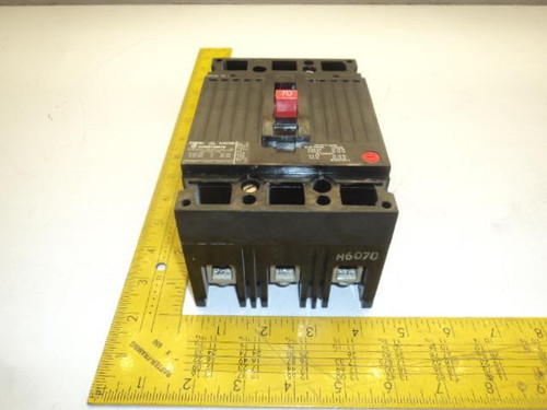 Used GE THED136070 MOTOR CIRCUIT PROTECTOR 600VAC 70A T19169 surplus at ...