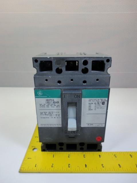 Used GENERAL ELECTRIC TED-136015 CIRCUIT BREAKER 15A 600 V T14980 ...