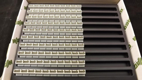 New LOT OF 100 WAGO 734-304 TERMINAL BLOCKS T21805 surplus at a great price