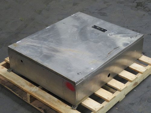 A-160 HOFFMAN STAINLESS STEEL INDUSTRIAL CONTROL PANEL ENCLOSURE
