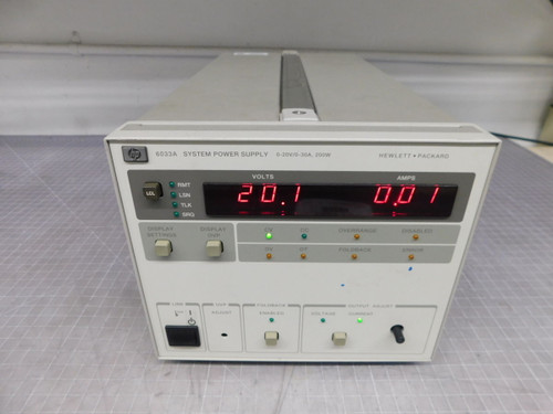 6033A HP System Power Supply 0-20V/0-30A,200W
