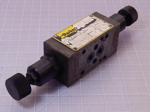 Used PARKER FM2DDKN 50 DUAL FLOW CONTROL VALVE T94984 surplus at a ...