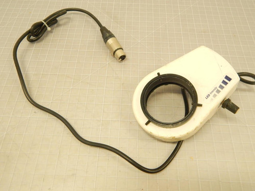 Used MICRO-LITE LED LV2000 HIGH INTENSITY LED RING ILLUMINATOR WITH 9 ...