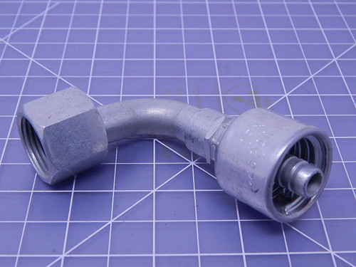 Gates G25240-0608 6G-8FFORX-90M Hydraulic Hose Fitting