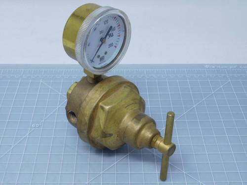 Nattco Model 44 NTT Pressure Gauge 0-200 psi Regulator
