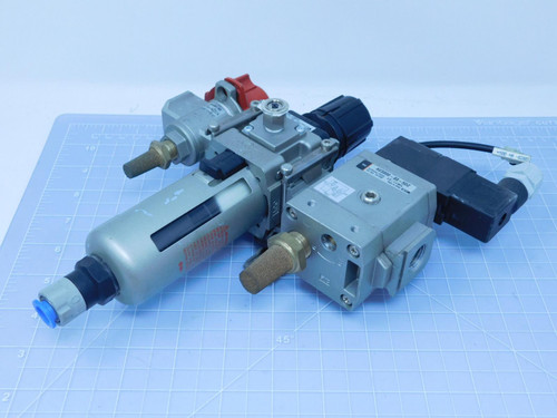 SMC AV3000-03-5DZ AW30-03BCG Solenoid Valve Assembly