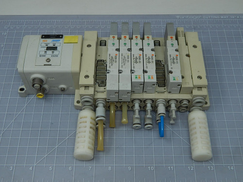SMC EX250-SPR1 Profibus Interface Unit w/ Solenoid Valves